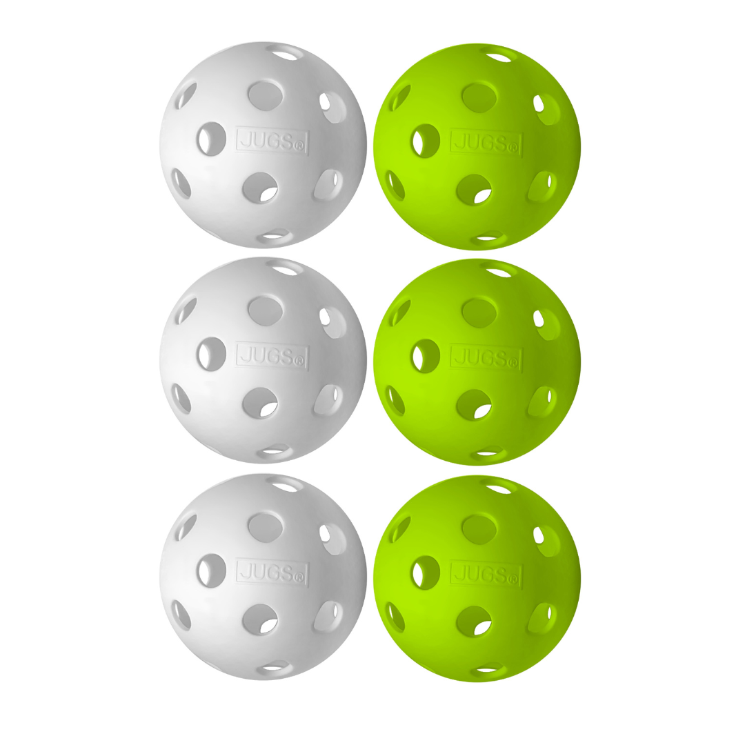 Jugs Indoor Pickleball Balls: Packs of 6 or 12 – UK Pickleball Shop