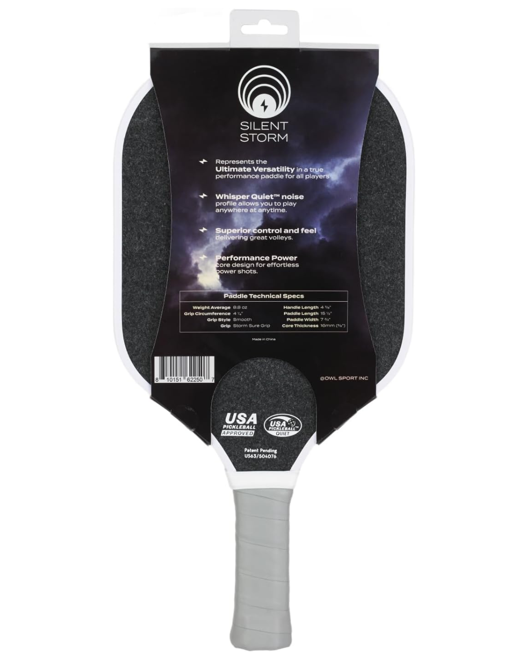 OWL Pickleball Silent Storm Paddle – UK Pickleball Shop | No.1 for ...
